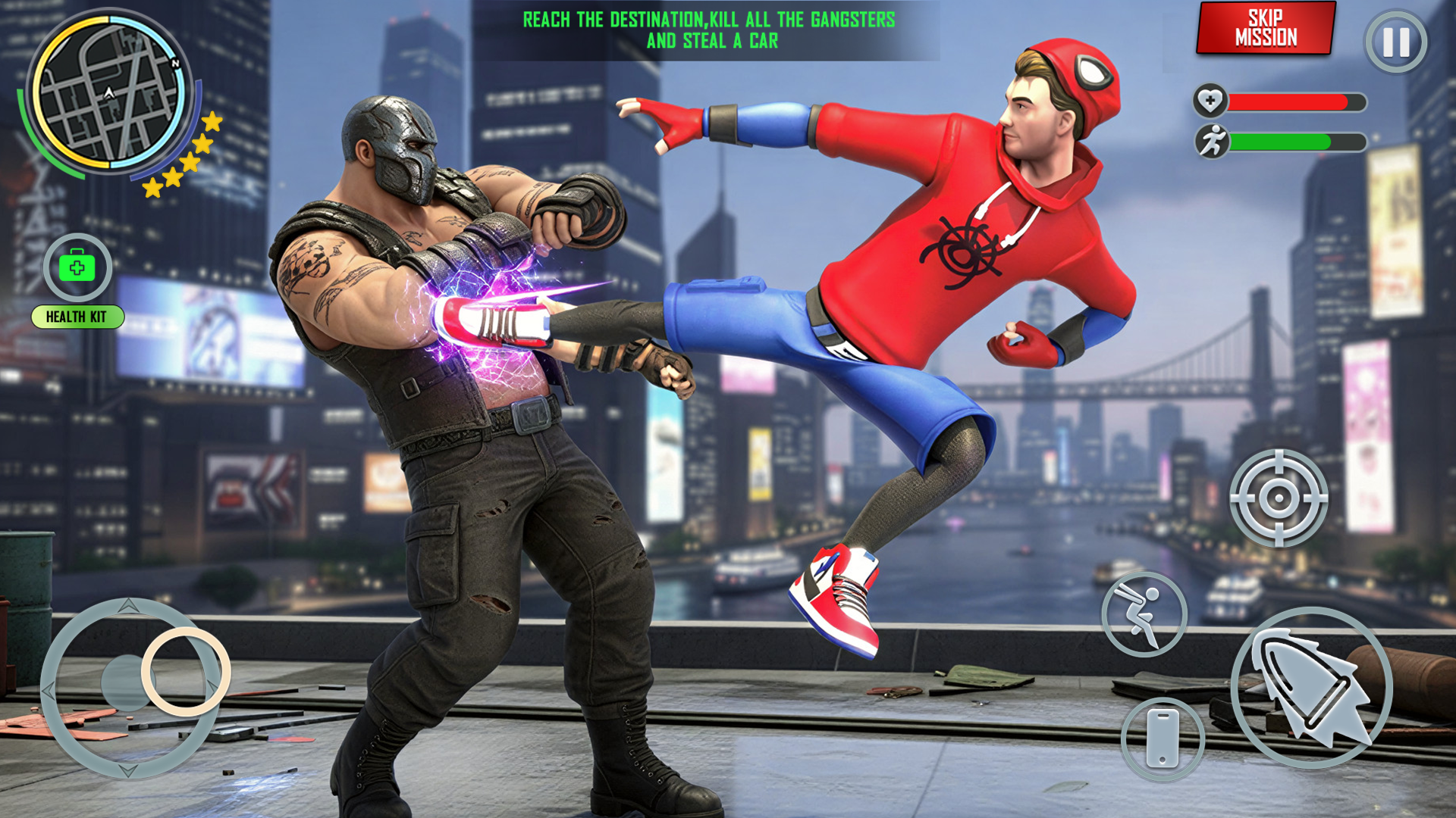 Real Flying Spider Fighter Rope Hero Grand Mafia Gangster Crime City ...