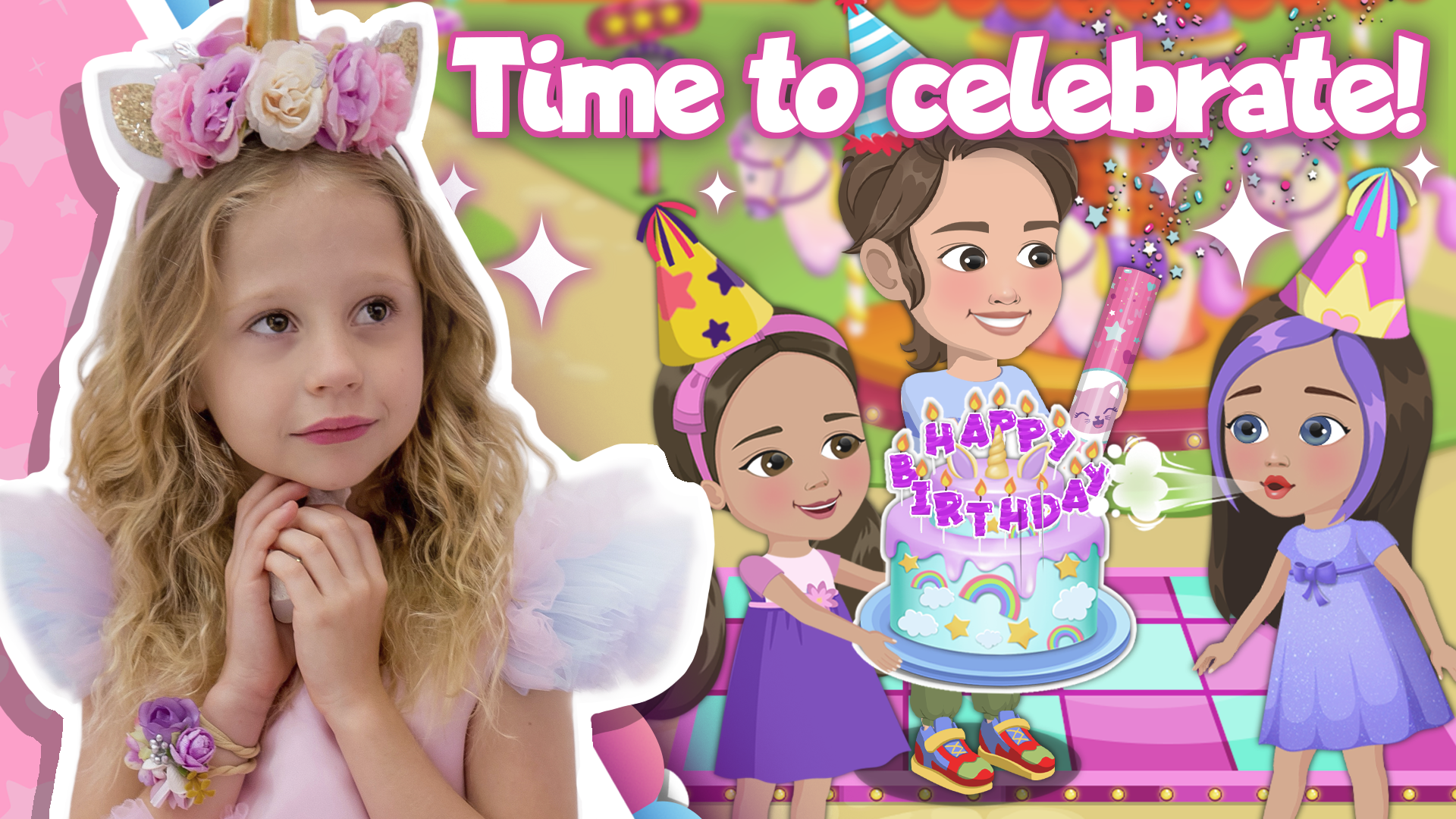 Like Nastya: Party Time. Educational game for kids 3-5 years old ...