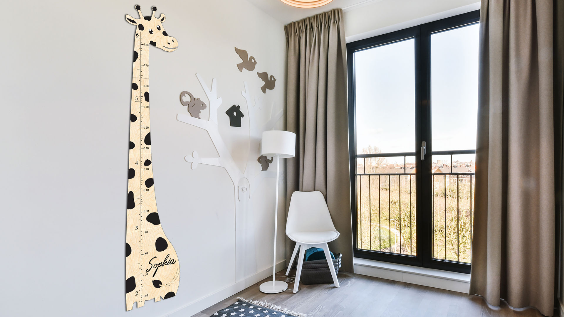 Height Measurement For Wall Baby Giraffe Growth Chart For Kids Age ...