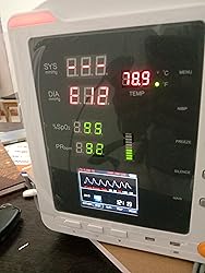 CONTEC CMS 5100 SPo2 and NIBP Measuring Patient Monitor (White ...