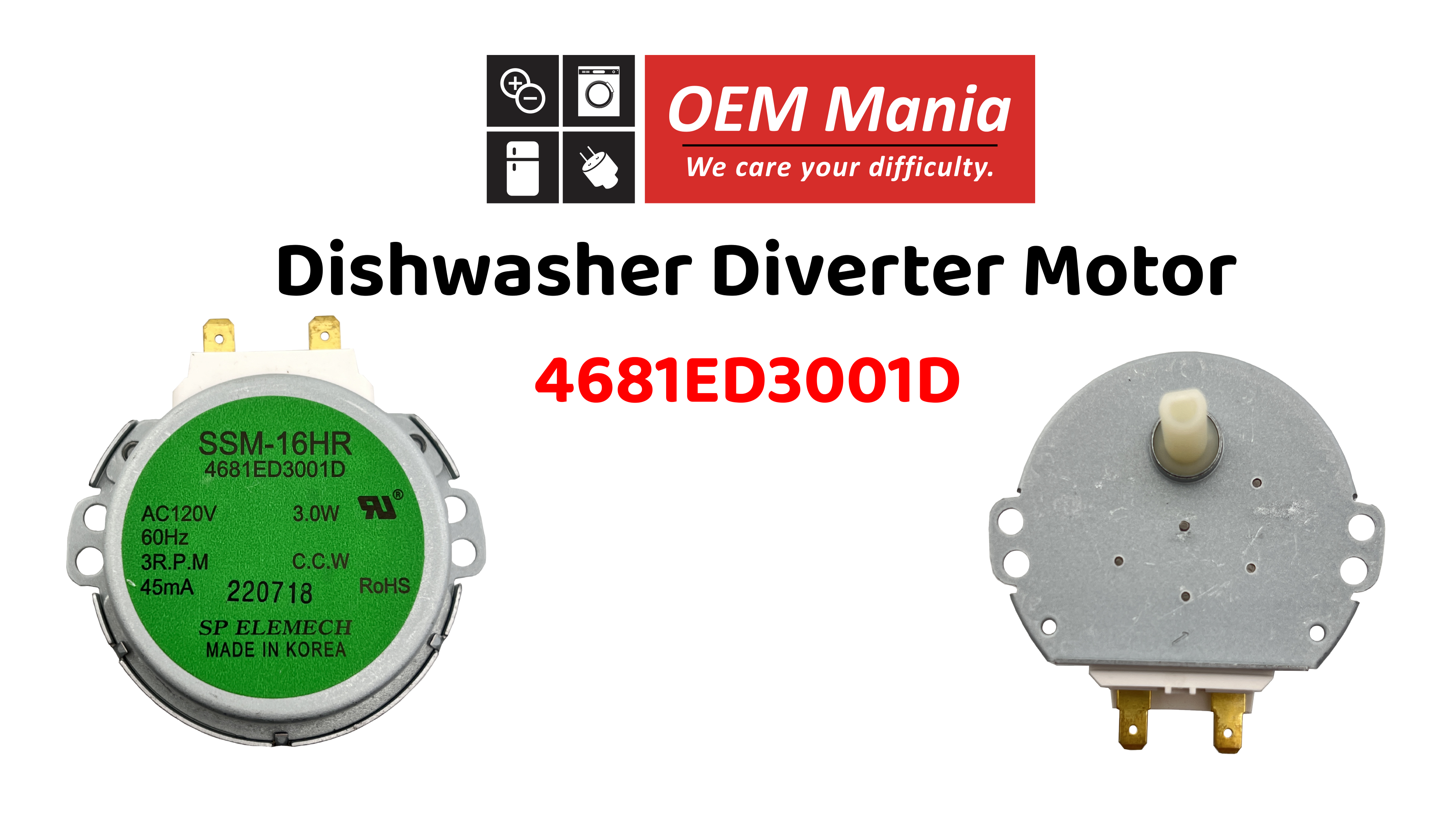 Watch 4681ED3001D Diverter Motor for LG Dishwasher on Amazon Live