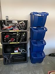 Amazon.com: Suncast Bin Kit Stackable Organizer-Front Flap for Dry ...