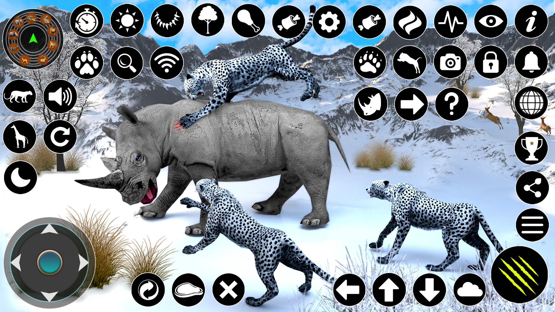 Wild Snow Leopard Simulator 3D - Animal Family Sim Jungle Life Game ...