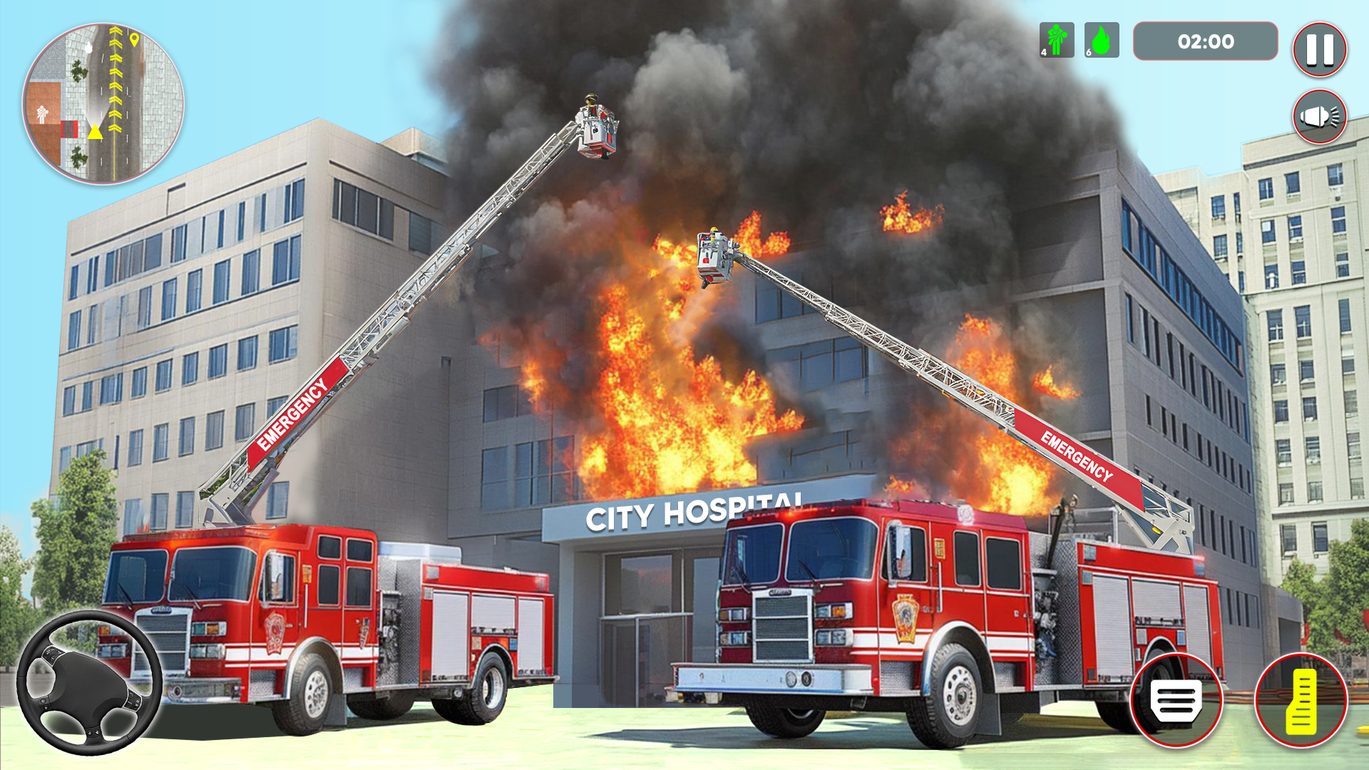 Fire Fighter Fire Truck Rescue Games - Firefighter Simulator Games for ...