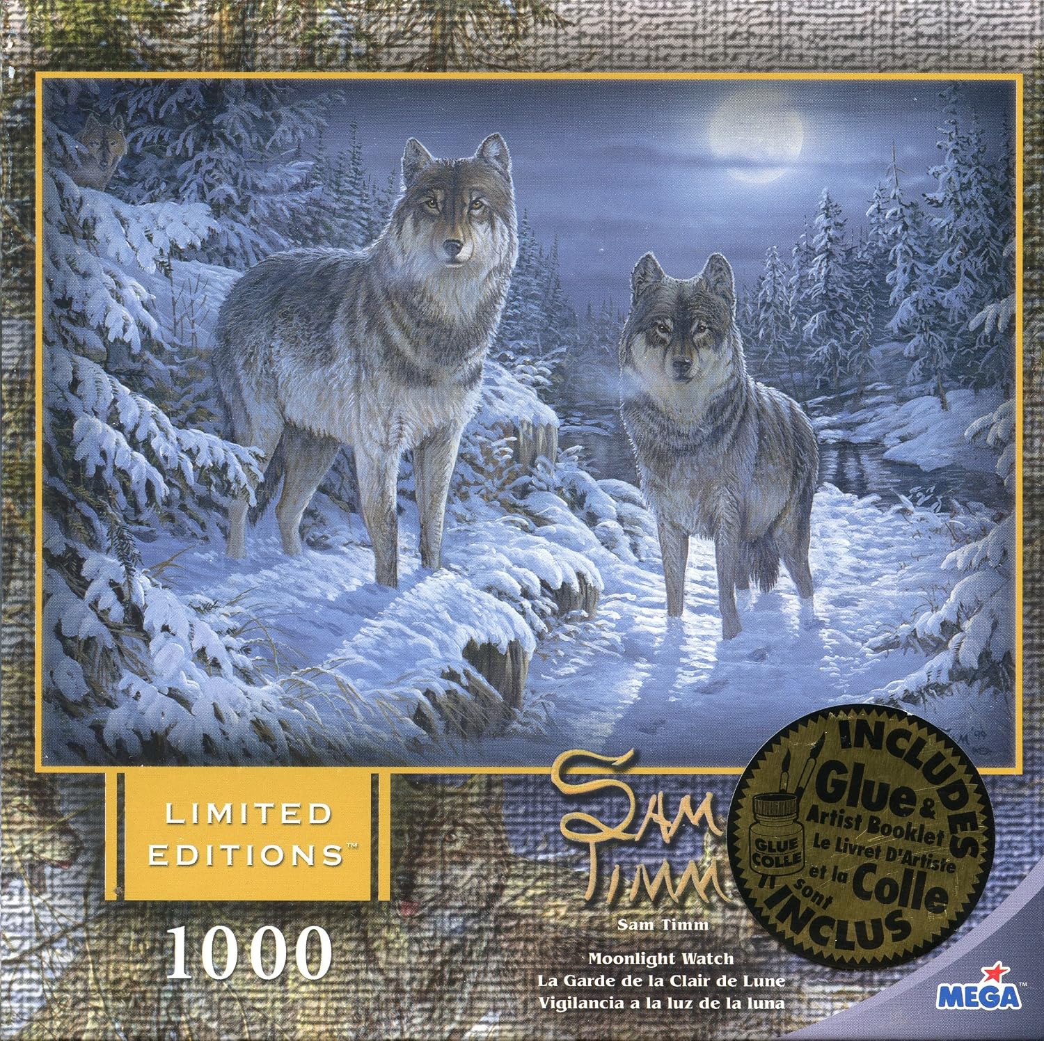 Amazon.com: Sam Timm 1000 Piece Jigsaw Puzzle: Moonlight Watch : Toys ...