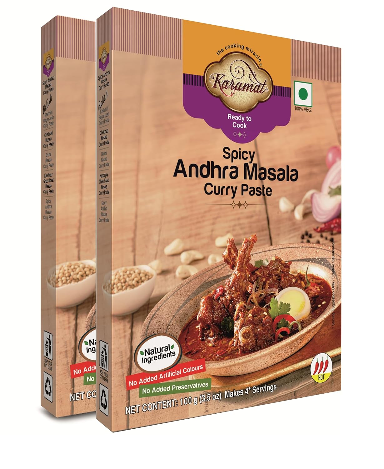 Karamat Instant Andhra Masala Curry paste | Ready to Cook Indian Masala ...