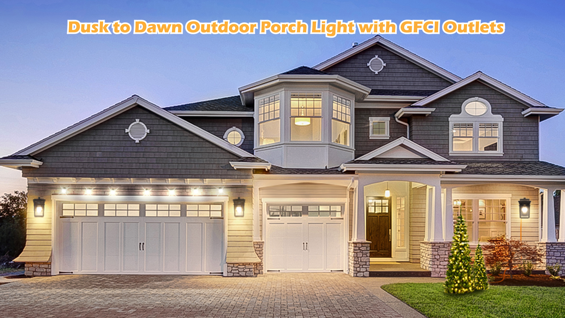 Porch Exterior Light With Outlet Outdoor Home Lighting By Haven