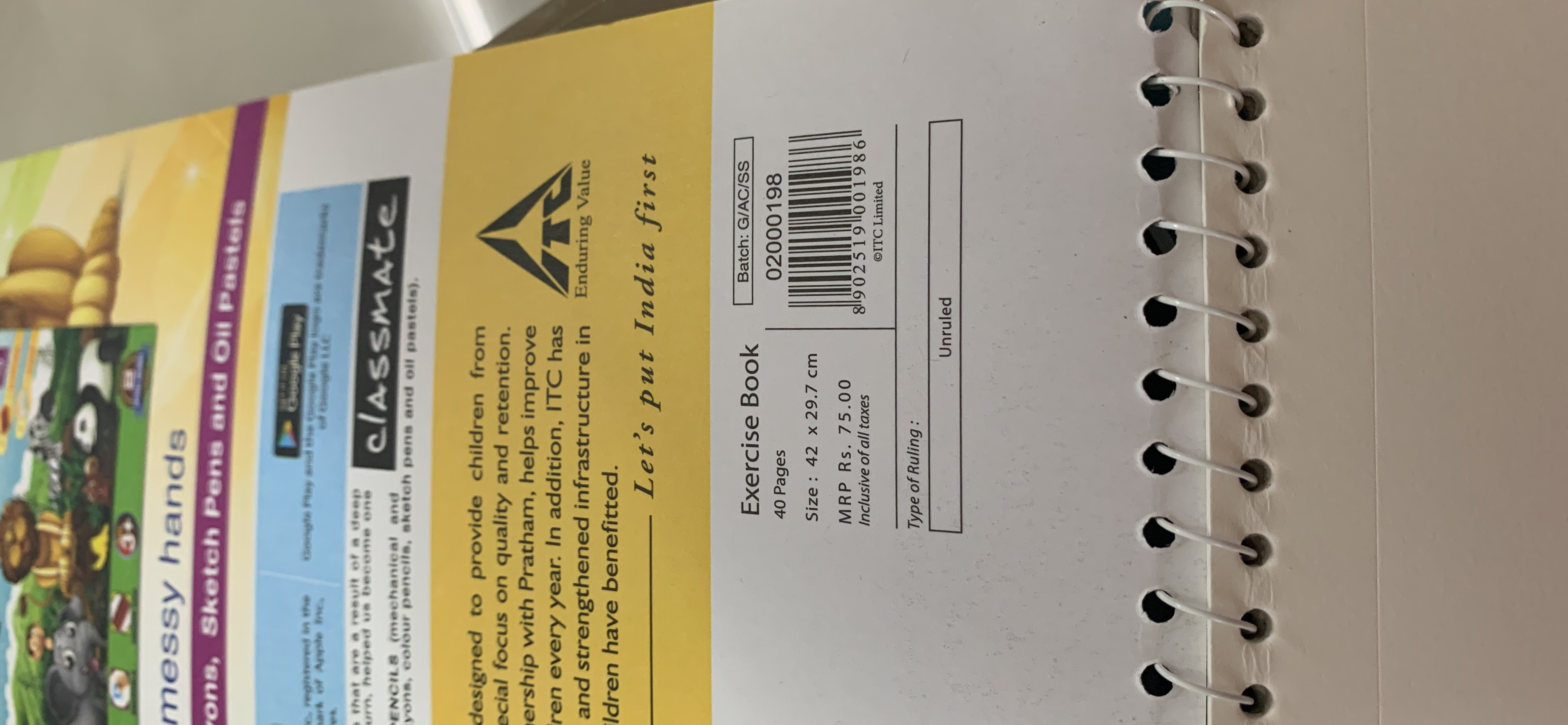 Classmate Drawing Book - Soft Cover, 40 Pages, 420x297mm, Unruled ...