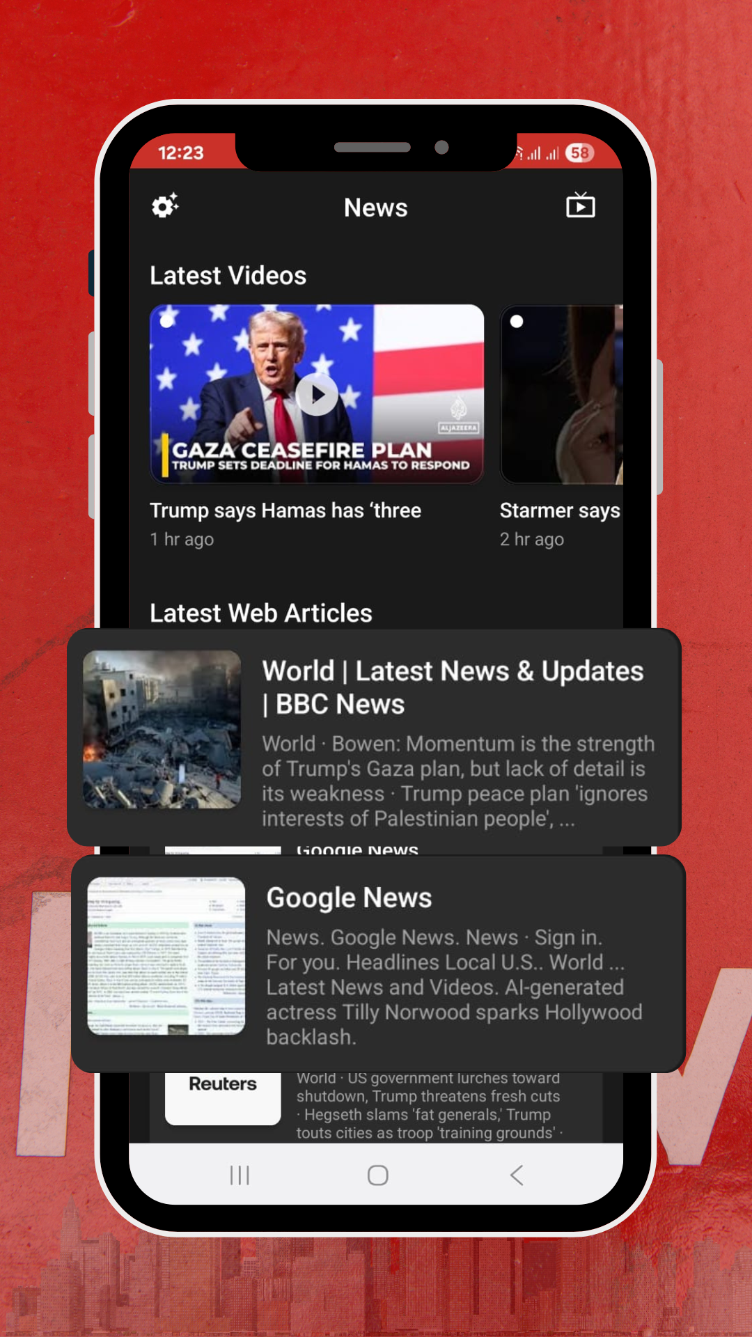 Aplicación World News – Live TV For CNN,BBC, Fox & Al Jazeera For Fire Tv en Amazon Appstore
