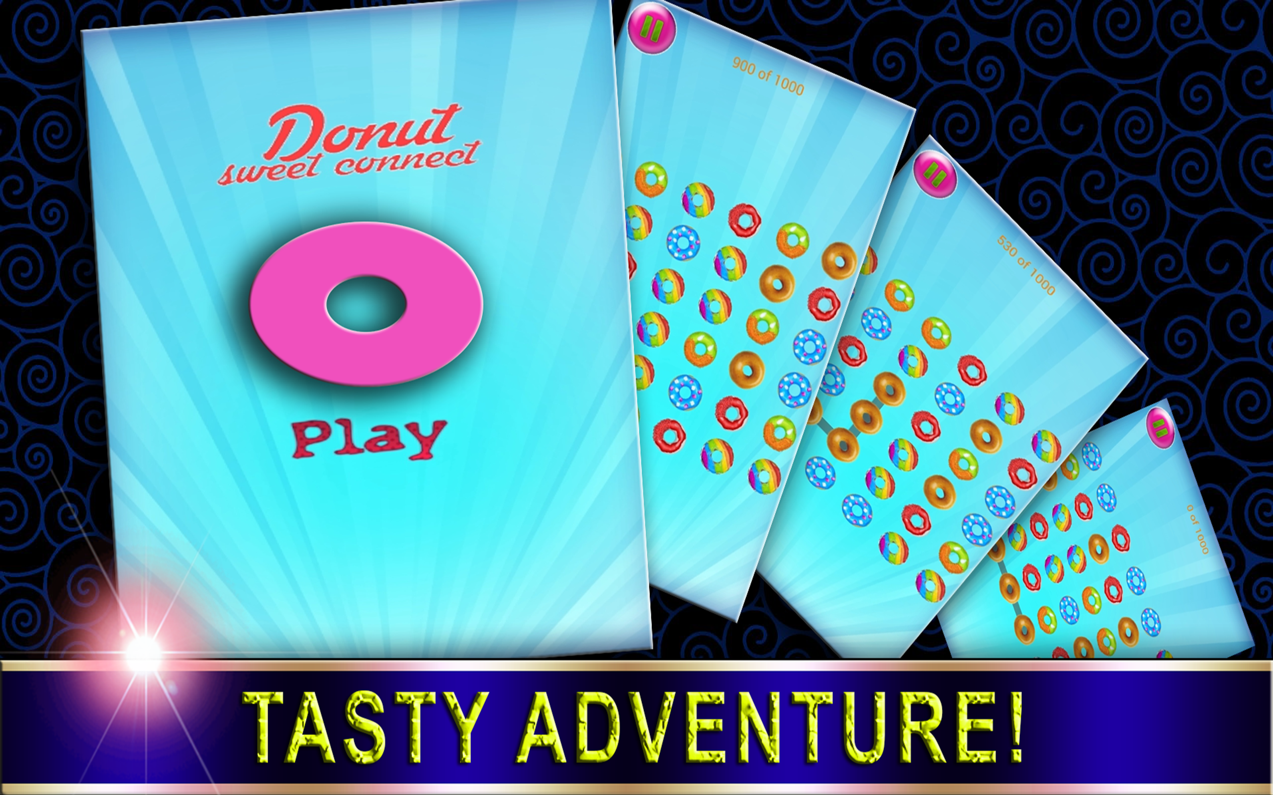 Donut Sweets Connect Crazy Candy Match 3 Jelly Mania - App on Amazon ...