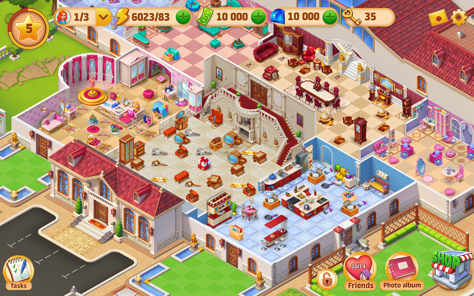 Travel Merge Family – Merge games and renovate a mansion. Adventure ...