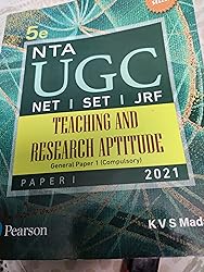 NTA UGC NET/ SET/ JRF : Paper 1 Teaching and Research Aptitude | Fifth Edition | By Pearson : K ...