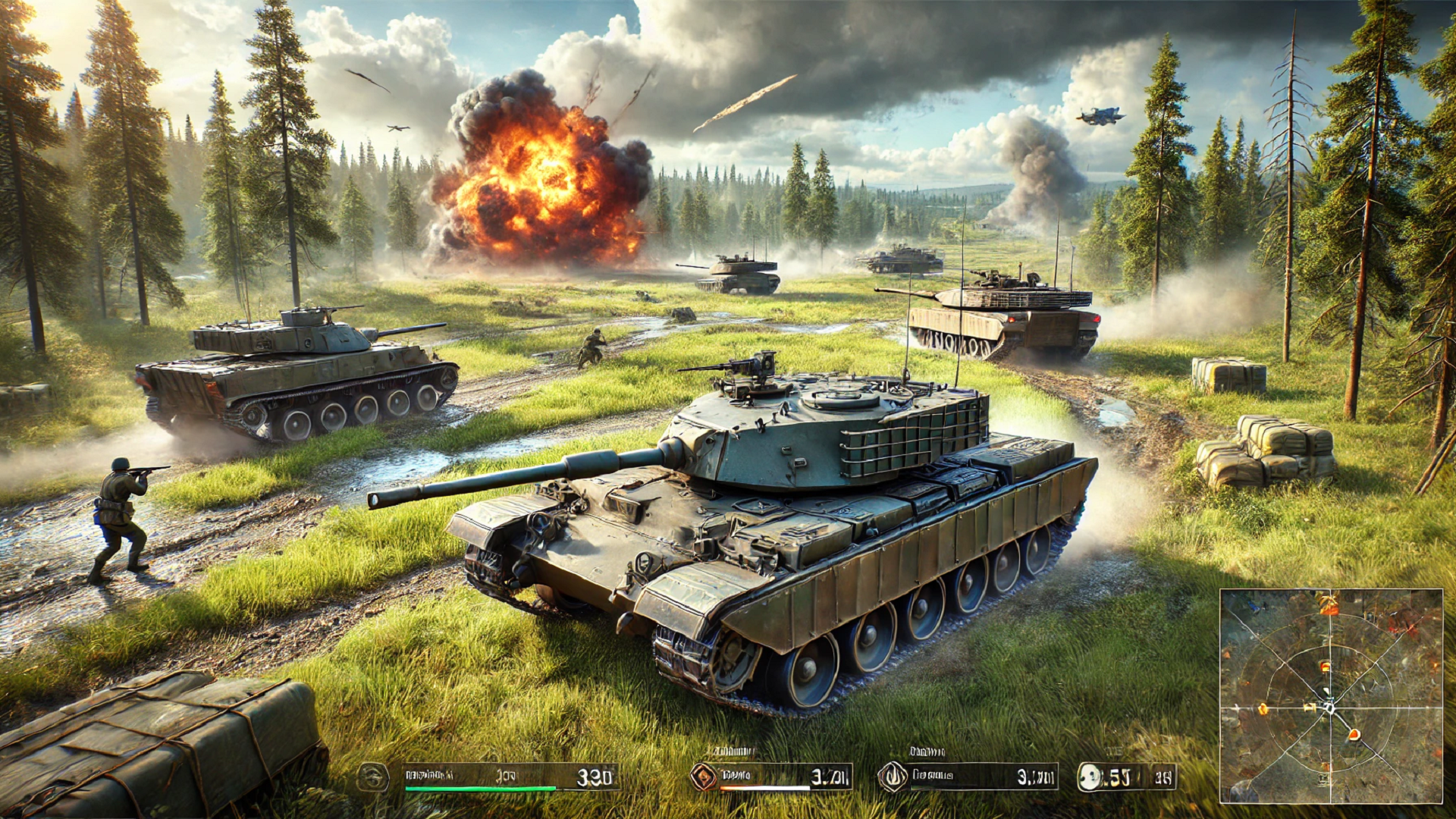 Tank Battle War 3D World War Tanks Shooter 2k25 - Modern Army Tank ...