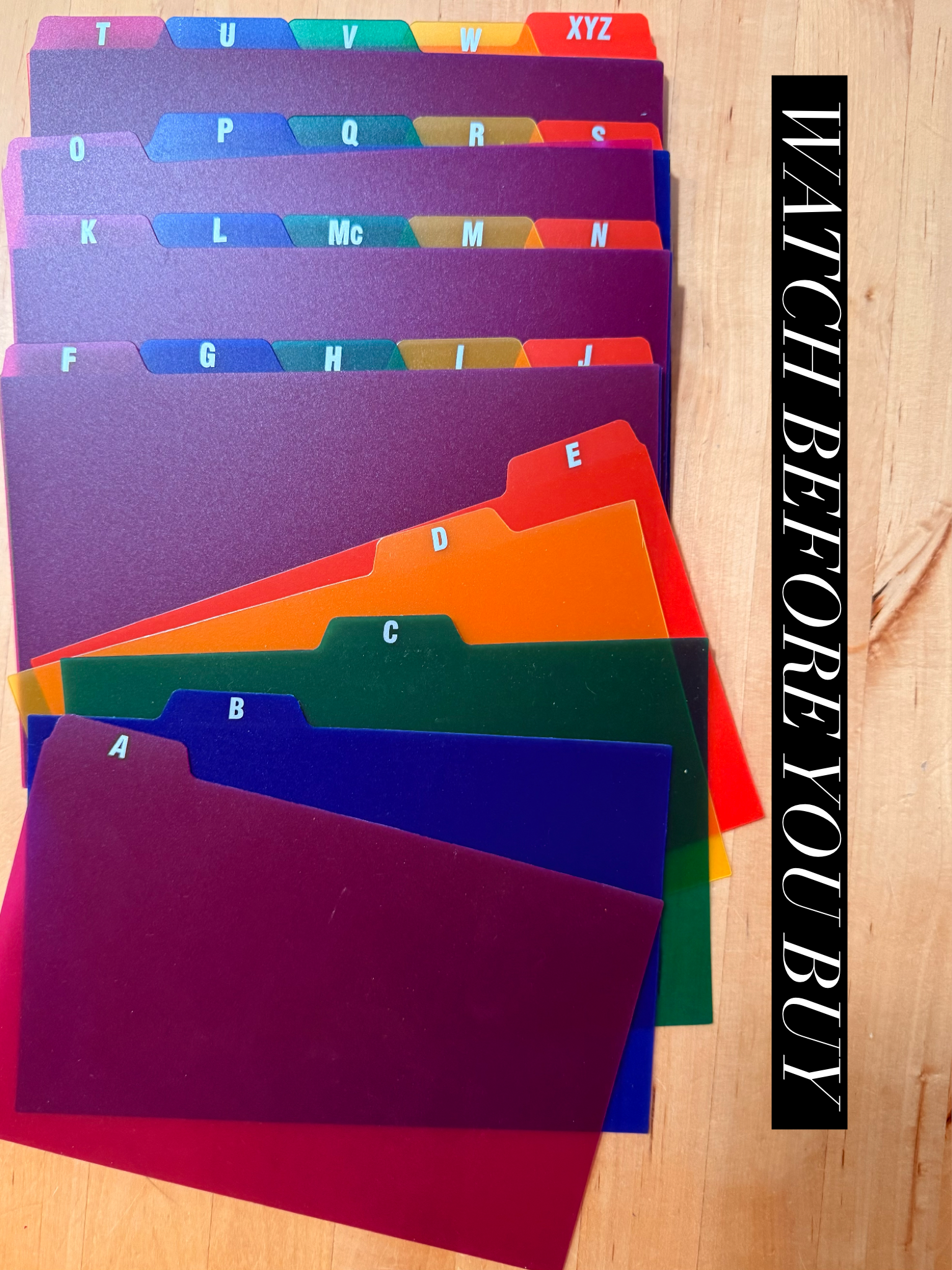 Watch Honest review of Index Card Alphabet Dividers on Amazon Live