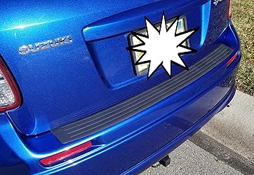 Amazon.com: Advgears Rear Bumper Protector Guard Universal Black Rubber ...