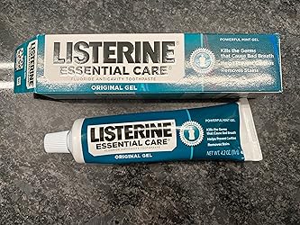 Amazon.com : Listerine Essential Care Toothpaste, Bad Breath Treatment ...