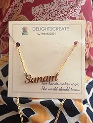 D2C Personalized Name Golden Brass & Metal Locket with Chain (Yellow ...