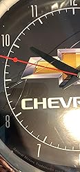 Amazon.com : Chevrolet Chrome Double Ring Neon Clock, 14" : Wall Clocks ...