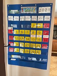 Amazon.com: Lauri Calendar Pocket Chart (English/Spanish) : Office Products