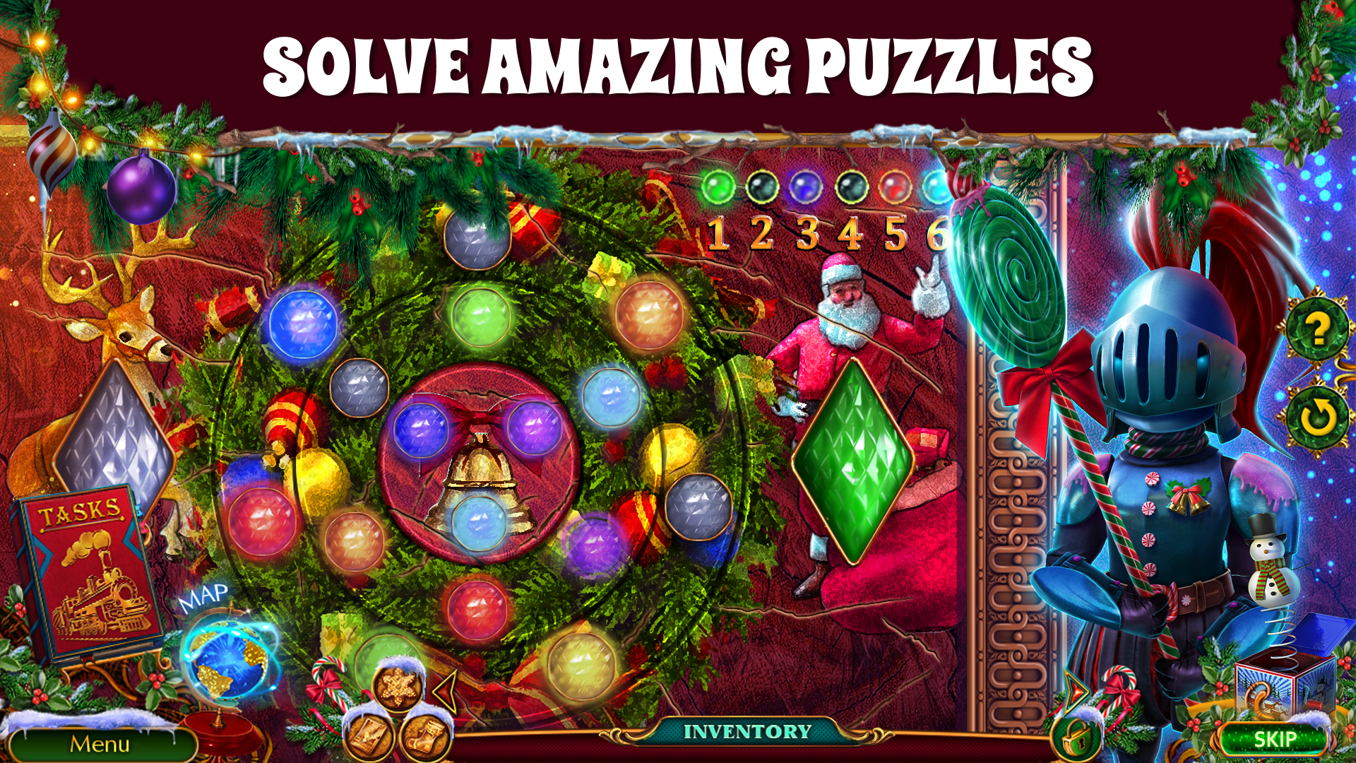 Hidden Objects - Christmas Spirit: Golden Ticket - Magic Santa Claus ...