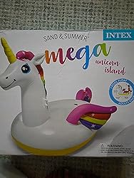 Amazon.com: Intex 57266EP Adult Inflatable Unicorn Party Island Pool ...