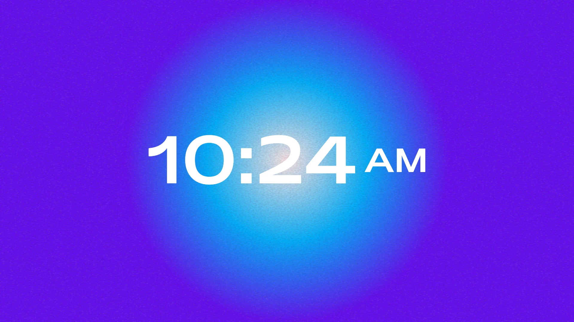 Aura Clock Screensaver: Fullscreen Digital Timer with Custom Gradient ...