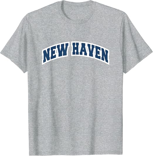 Amazon.com: New Haven Connecticut Classic Athletic Sports T-Shirt ...