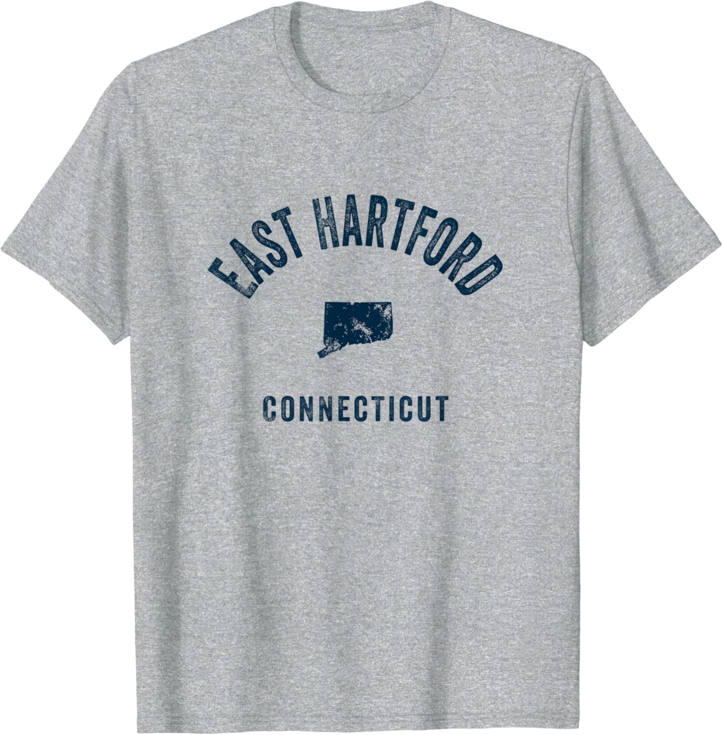 Amazon.com: East Hartford Connecticut CT Vintage 70s Sports Navy Print ...
