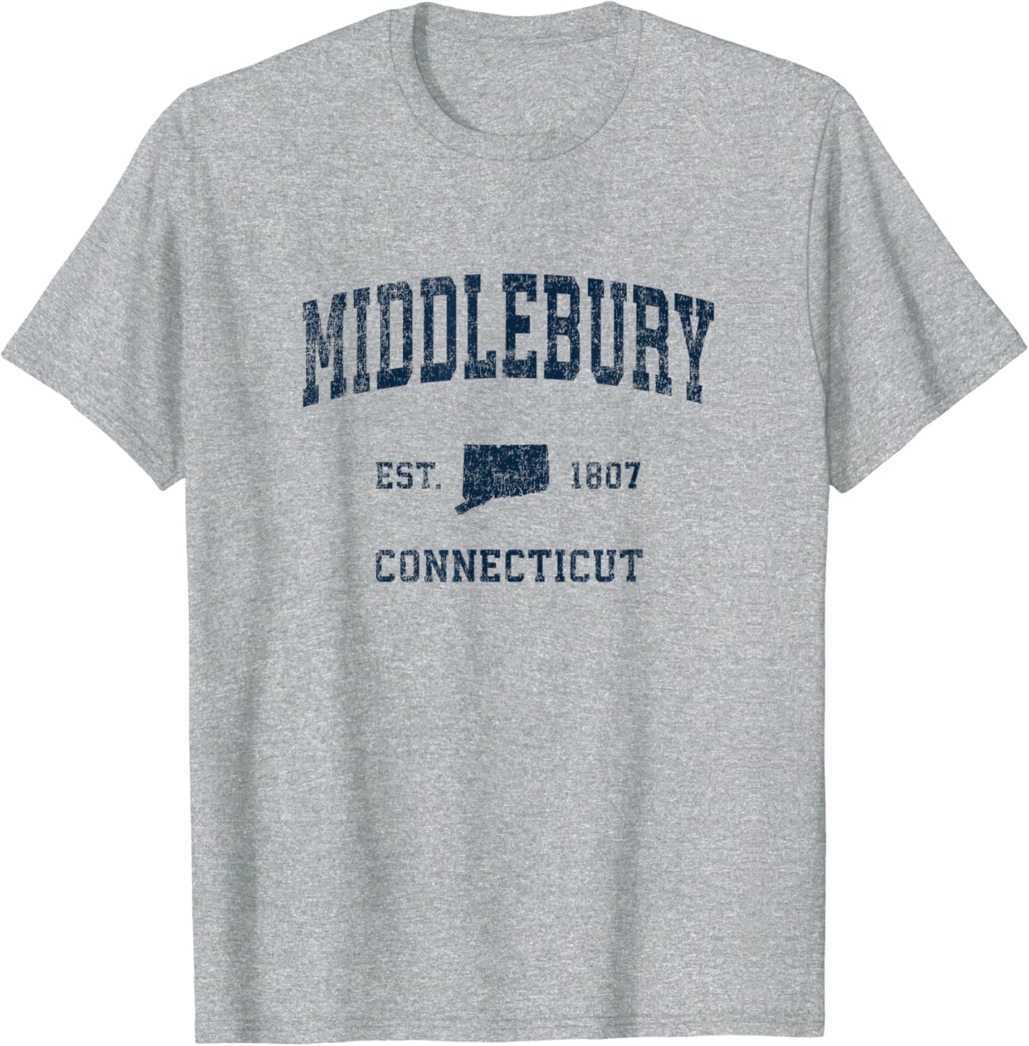 Amazon.com: Middlebury Connecticut CT Vintage Sports Design Navy Print ...