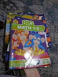 School Zone - Big Math 1-2 Workbook - 320 Pages, Ages 6 to 8, 1st Grade ...