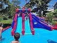Amazon.com: Sunny & Fun Mega Sport Inflatable Water Triple Slide Park ...