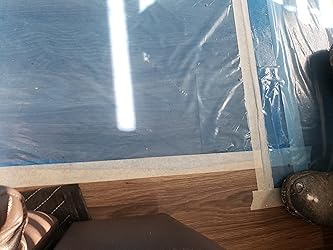 Floor Protection Film, 36" x 200', Made in USA, Blue Self Adhesive ...