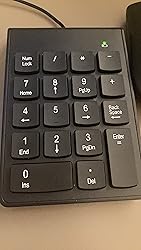 Amazon.com: USB Numeric Keypad Numpad Portable Slim Mini 10 Key Number ...