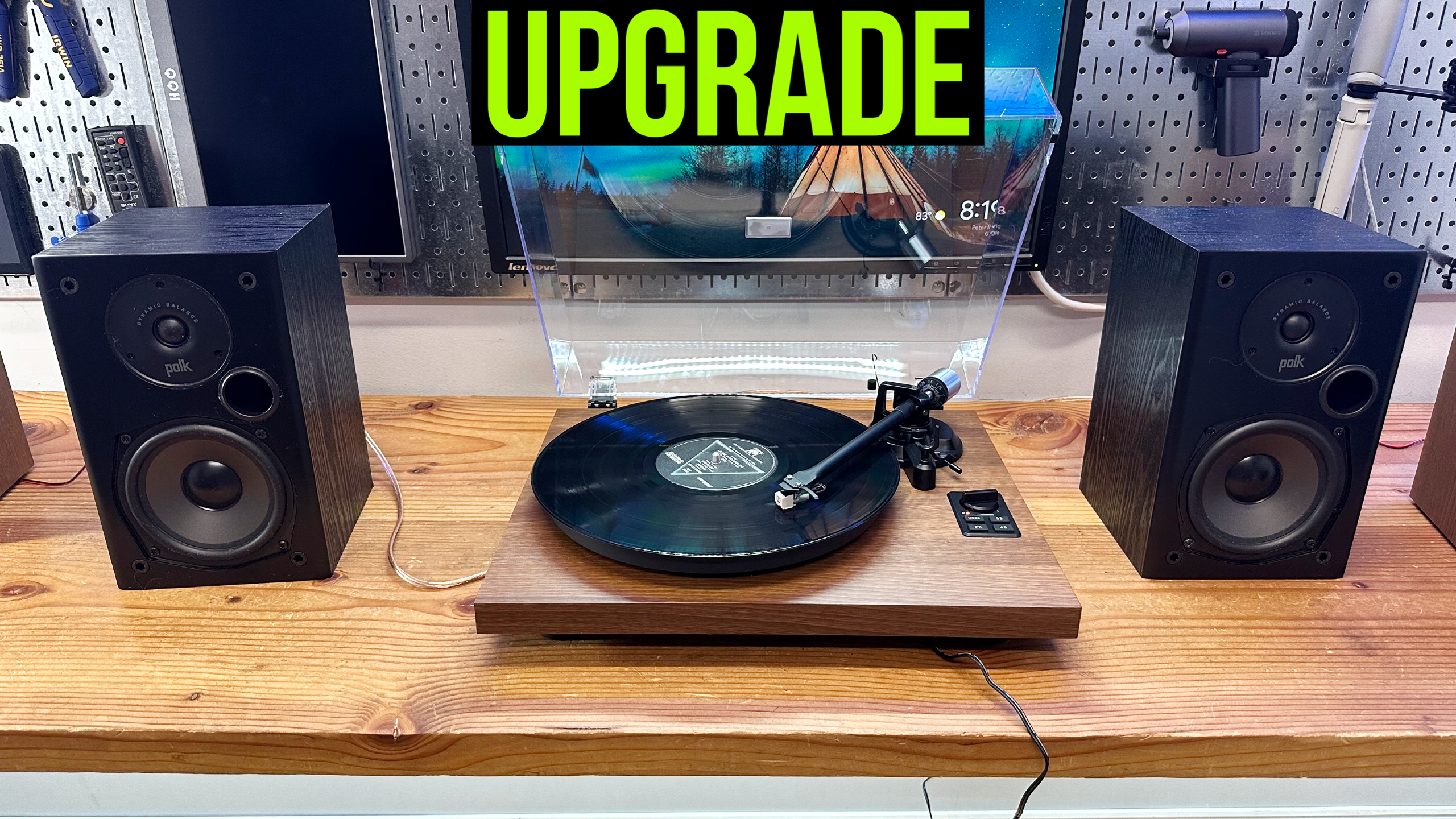 Watch Speakers upgrade for 1 by One turntable using Polk Audio T15 on ...