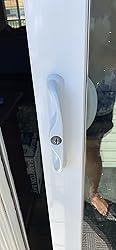 Amazon.com: Sliding Patio Door Handle Set for Milgard, White : Tools ...