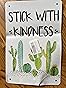 Amazon.com: Eeypy Stick with Kindness Cactus Theme Cactus Classroom ...