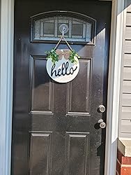 Amazon.com: TIMECOSY Hello Sign Farmhouse Décor for Front Porch Home ...