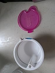 Amazon.com: Snackeez Travel Snack & Drink Cup with Straw, Pink, Large ...