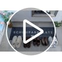 Amazon.de: ElbFuchs Schuhparkplatz Fußmatte 75x30cm Grau I Waschbare ...