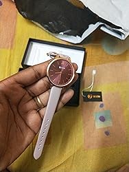 7seven Casual Analogue Women's Watch(Gold Dial Pink Colored Strap ...