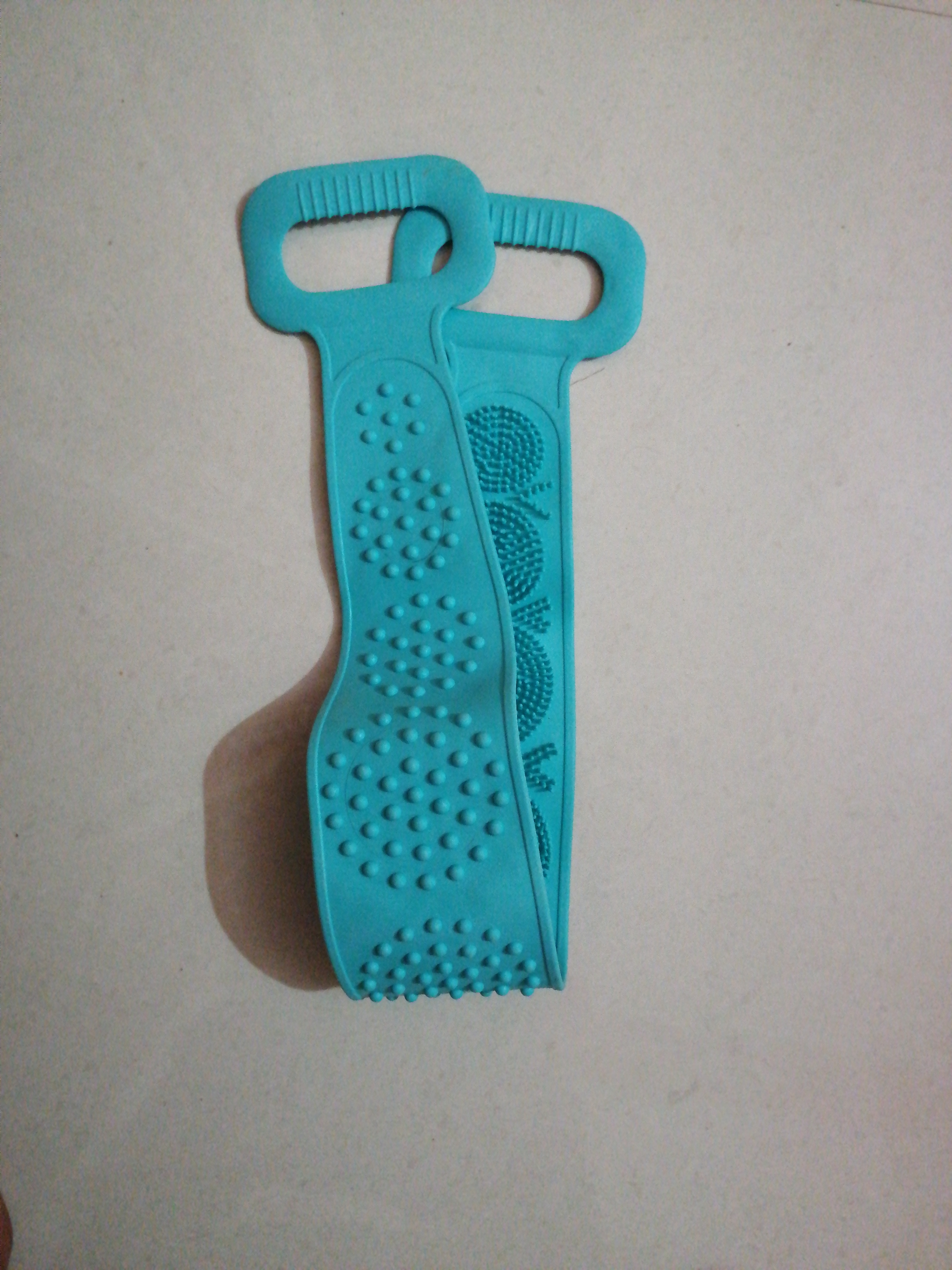 CABLE GALLERY Silicone Double Side Back Cleaning Shower Strap for ...