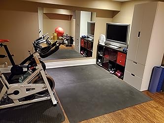 Odoland Large Exercise Mat 72'' x 48'' (6'x4') x6mm for Pilates ...