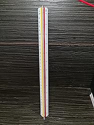 Dream Xplore Plastic Triangle Scale Ruler, 30 cm/12-inch Long Straight ...
