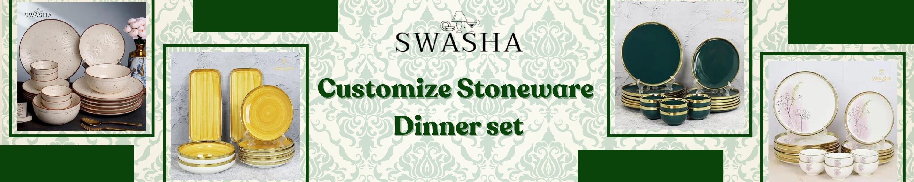 Amazon.in: Swasha: Dinner Set