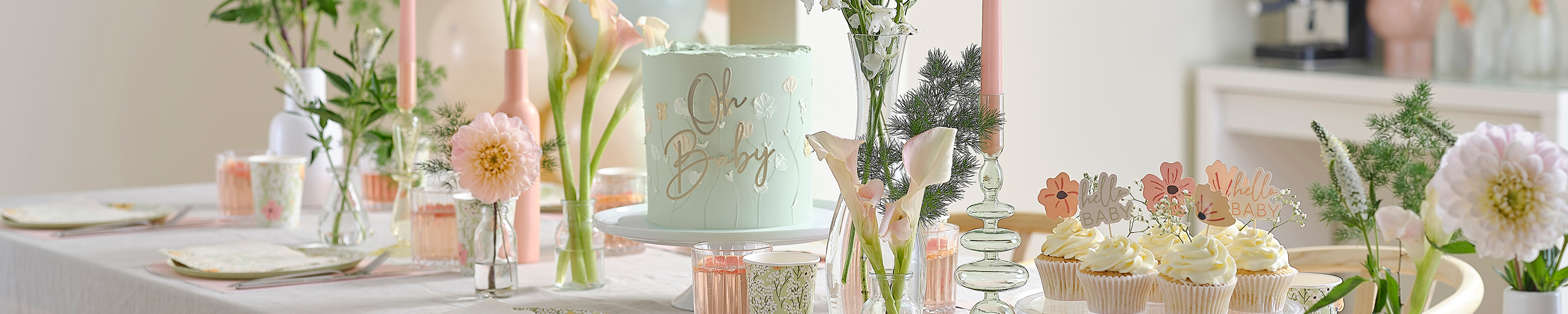 Amazon.co.uk: Ginger Ray: Floral Baby