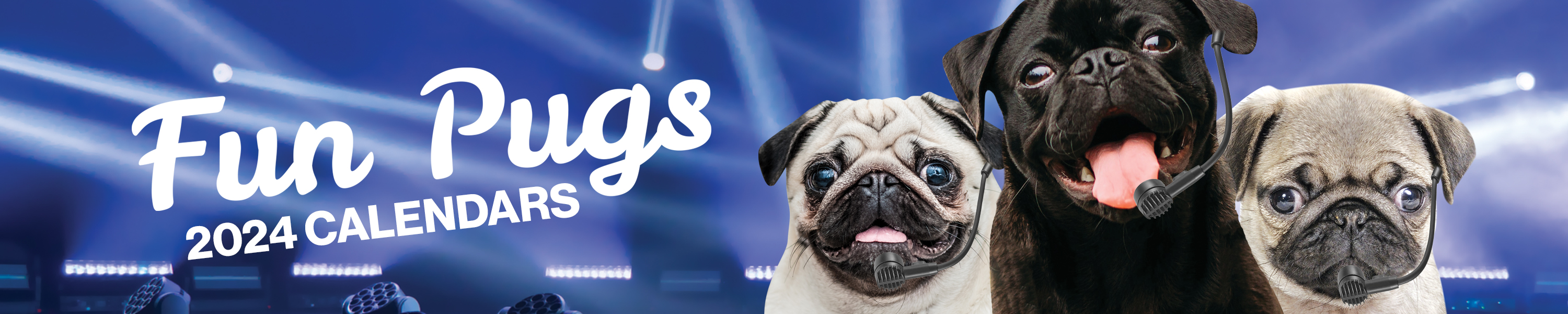 Amazon.co.uk: Fun Pugs 2024 Wall Calendars