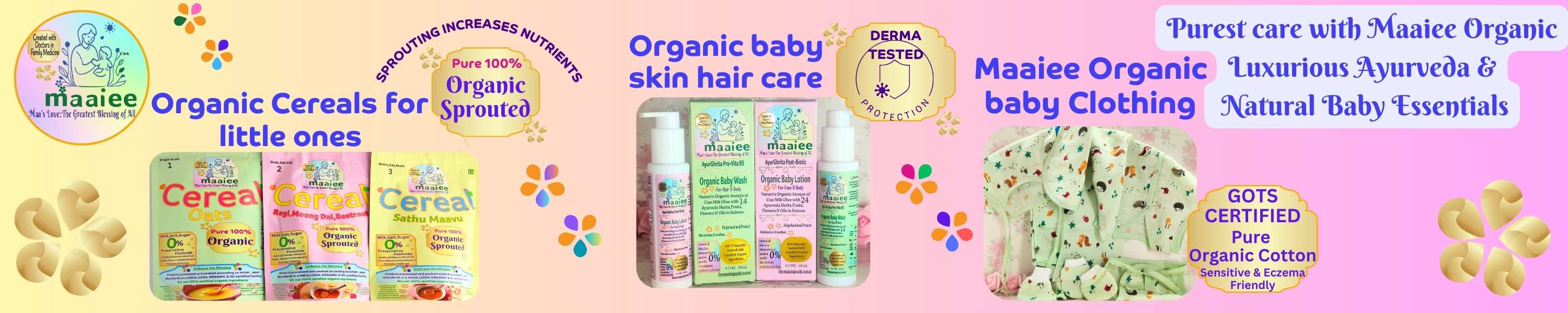 Amazon.in: MAAIEE ORGANIC BABY ESSENTIALS: Ayur-Ghrita Post-Biotic ...