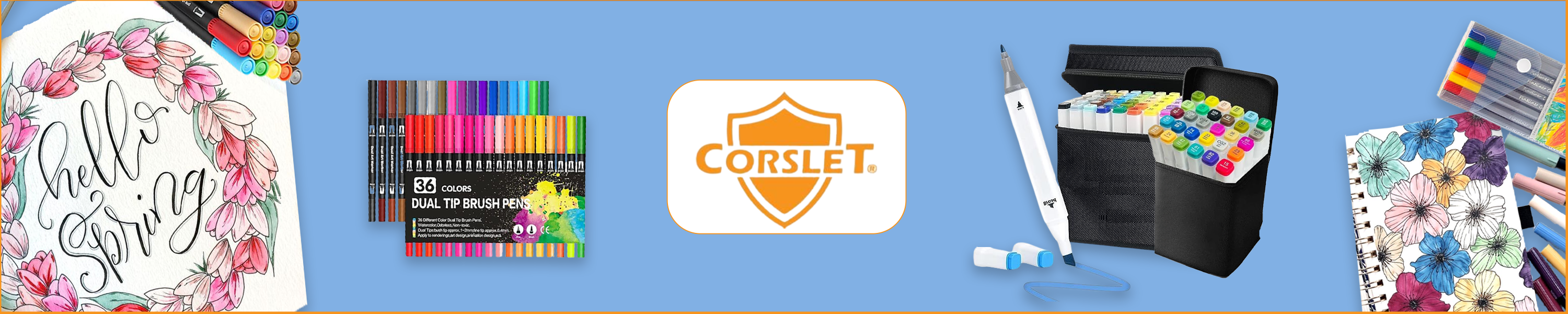 Amazon.in: Corslet: Coloring Markers & pens