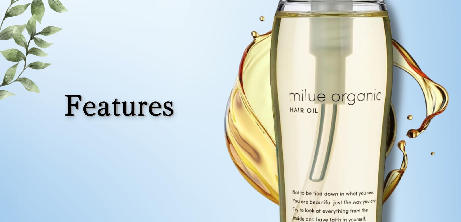 Amazon.co.jp: milue organic: ヘアオイル