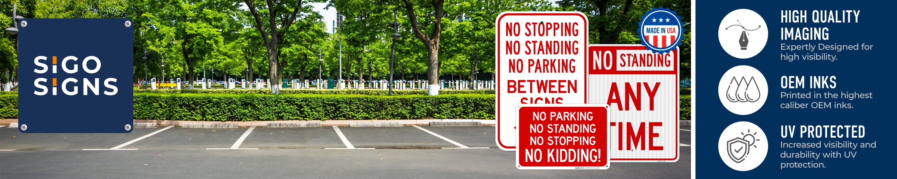 Amazon.com: Sigo Signs: No Stopping & No Standing Signs
